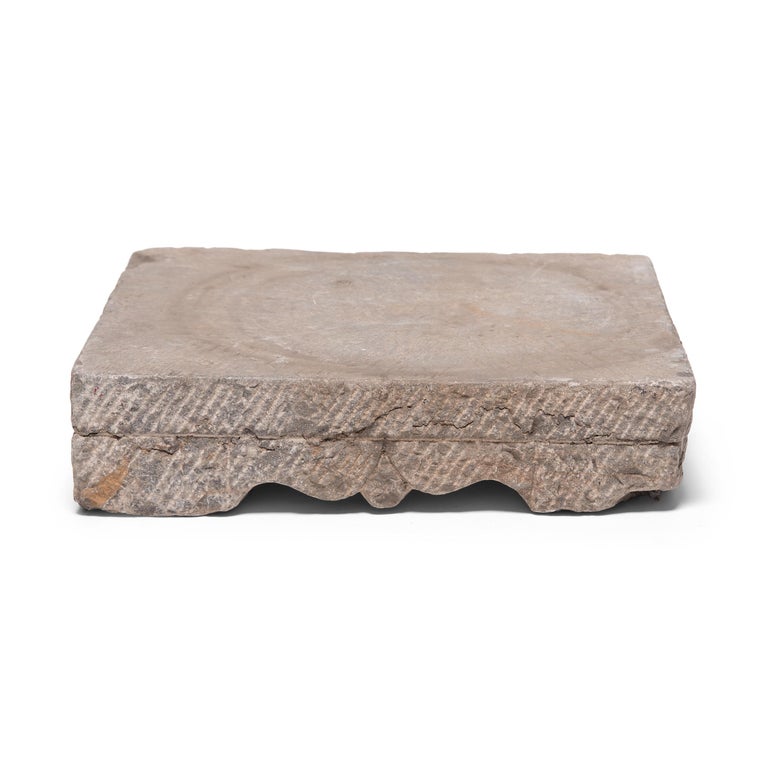 Early 20th Century Provincial Chinese Washing Stone Pedestal at 1stDibs