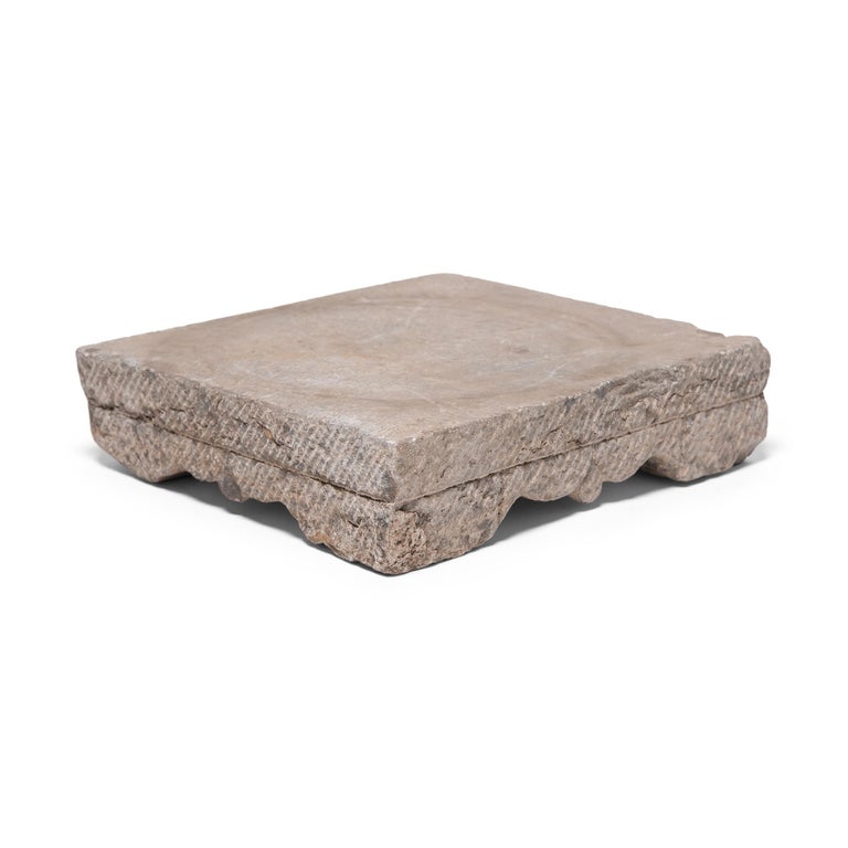 Early 20th Century Provincial Chinese Washing Stone Pedestal at 1stDibs