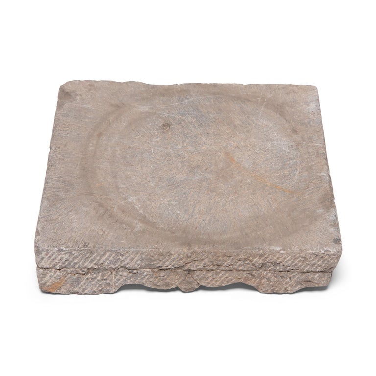 Early 20th Century Provincial Chinese Washing Stone Pedestal at 1stDibs