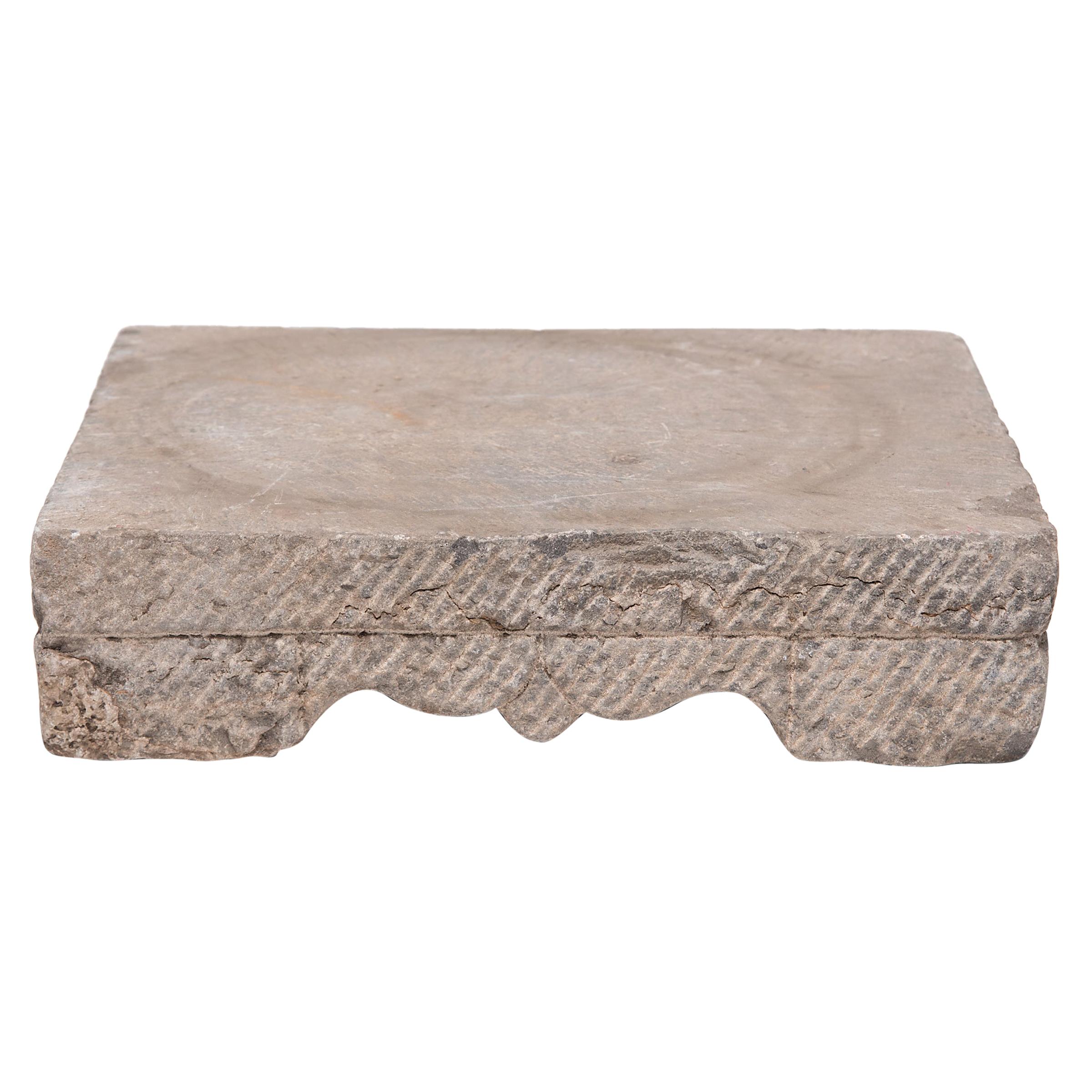 Early 20th Century Provincial Chinese Washing Stone Pedestal at 1stDibs