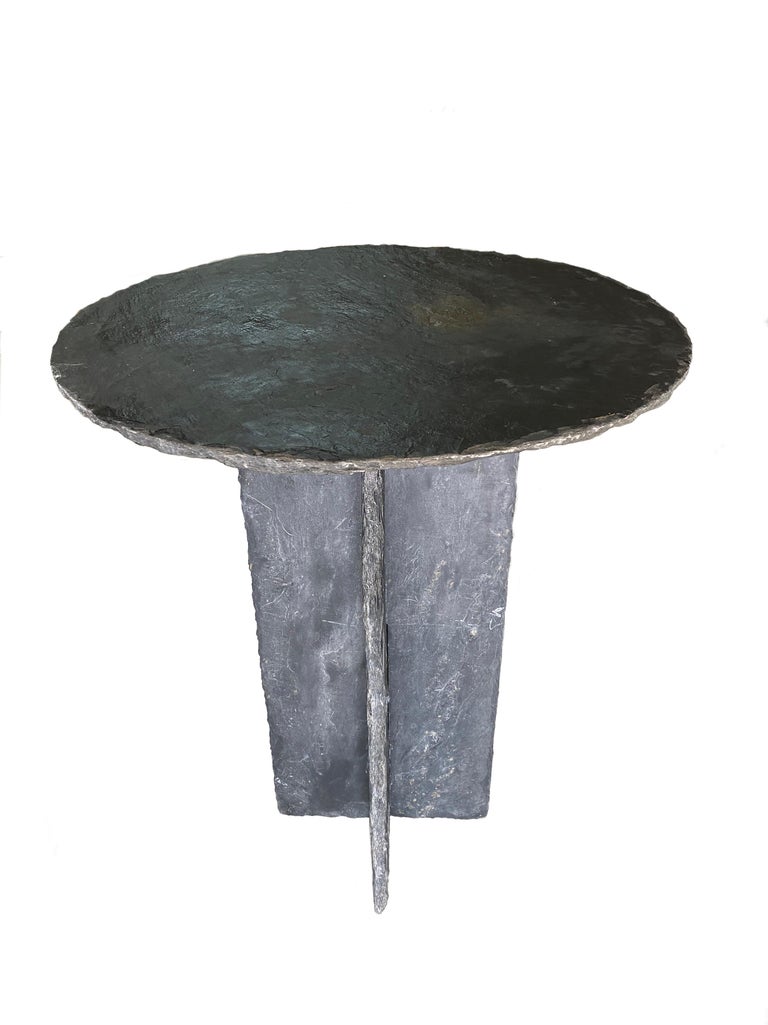 Early 20th Century Rare Black Slate Tables From Trelaze, France at 1stDibs