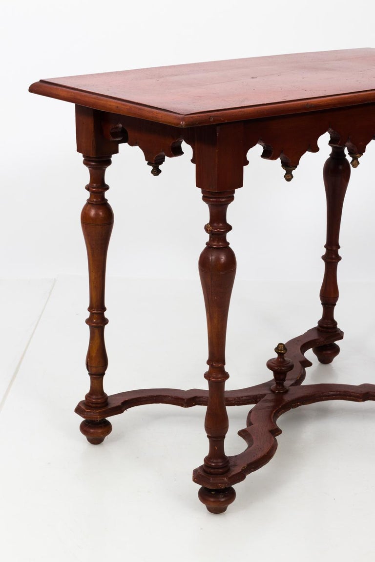 Early 20th Century Red Gothic Style Table at 1stDibs