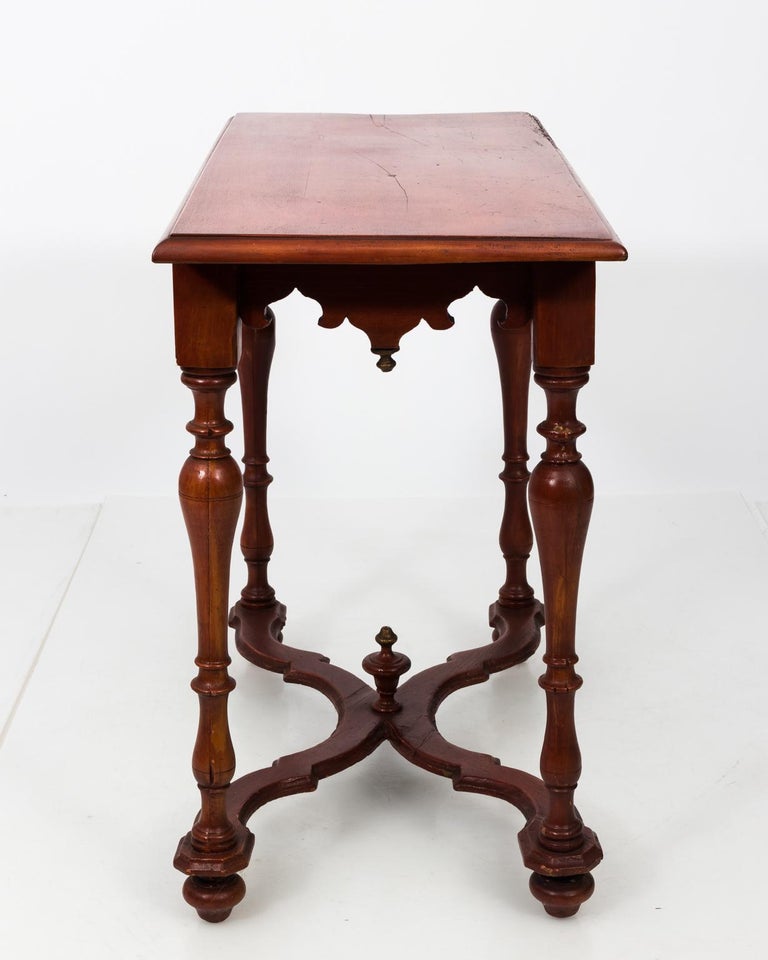 Early 20th Century Red Gothic Style Table at 1stDibs