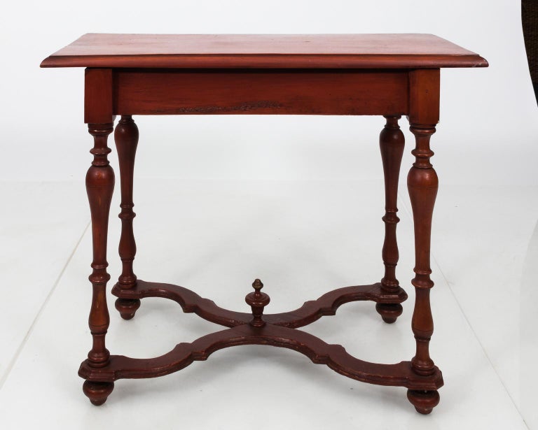 Early 20th Century Red Gothic Style Table at 1stDibs