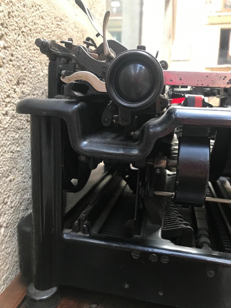 Early 20th Century Remington Metal and Steel Typewriter in Black Color ...