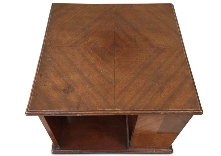 Early 20th Century Revolving Tabletop Bookcase Handmade With Parquetry ...