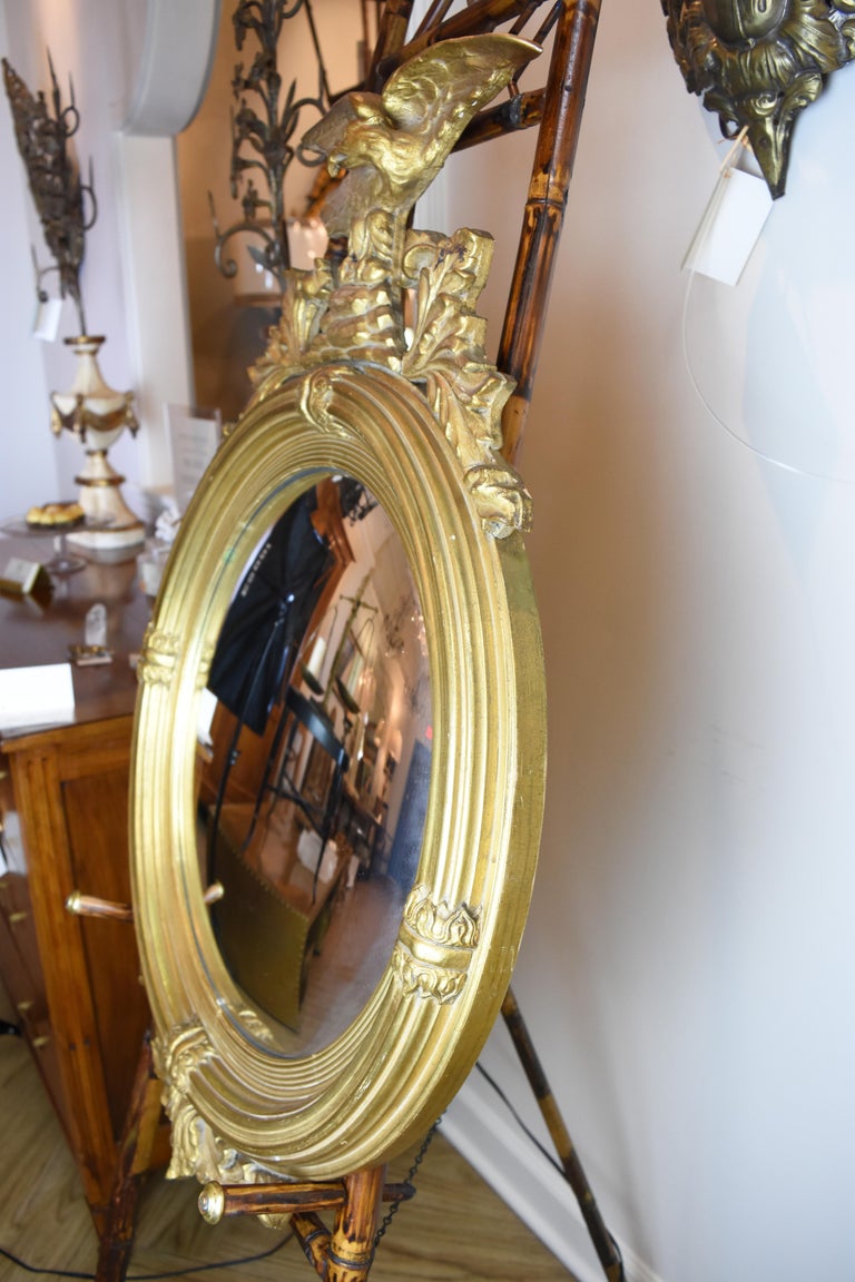 Early 20th Century Round Federal Mirror with Convex Glass For Sale at ...