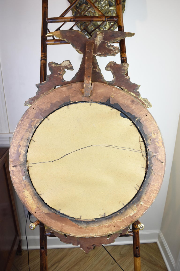 Early 20th Century Round Federal Mirror with Convex Glass For Sale at ...