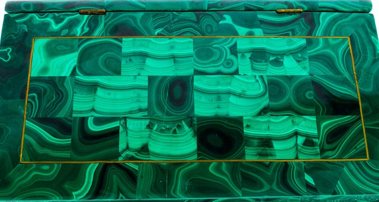 Early 20th Century Russian Malachite Book Form Box with Mineral ...