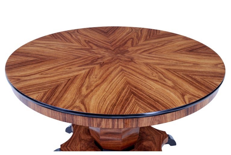 Early 20th Century Scandinavian Fruitwood Art Deco Center Table For ...
