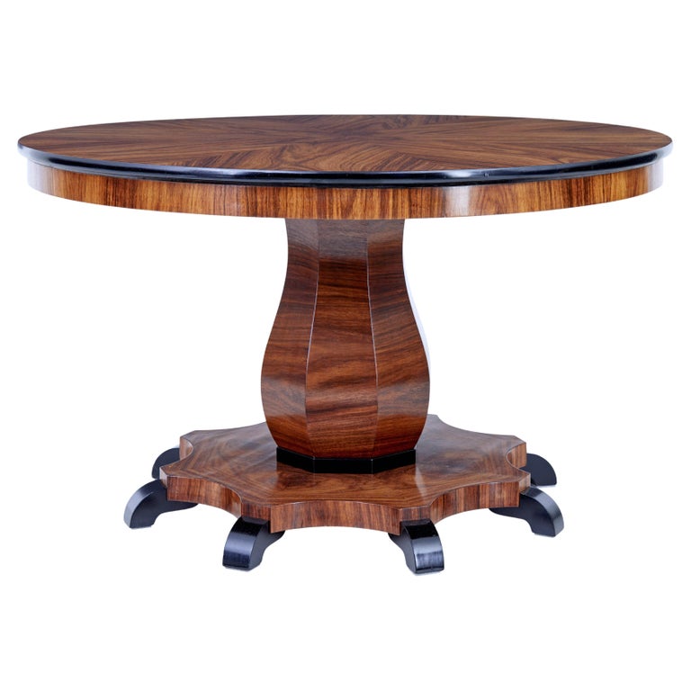 Early 20th Century Scandinavian Fruitwood Art Deco Center Table For ...