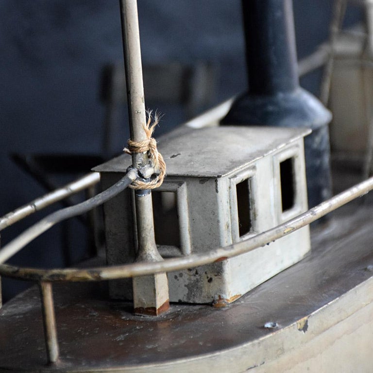 Early 20th Century Scratch Built English Paddle Boat Model For Sale at ...