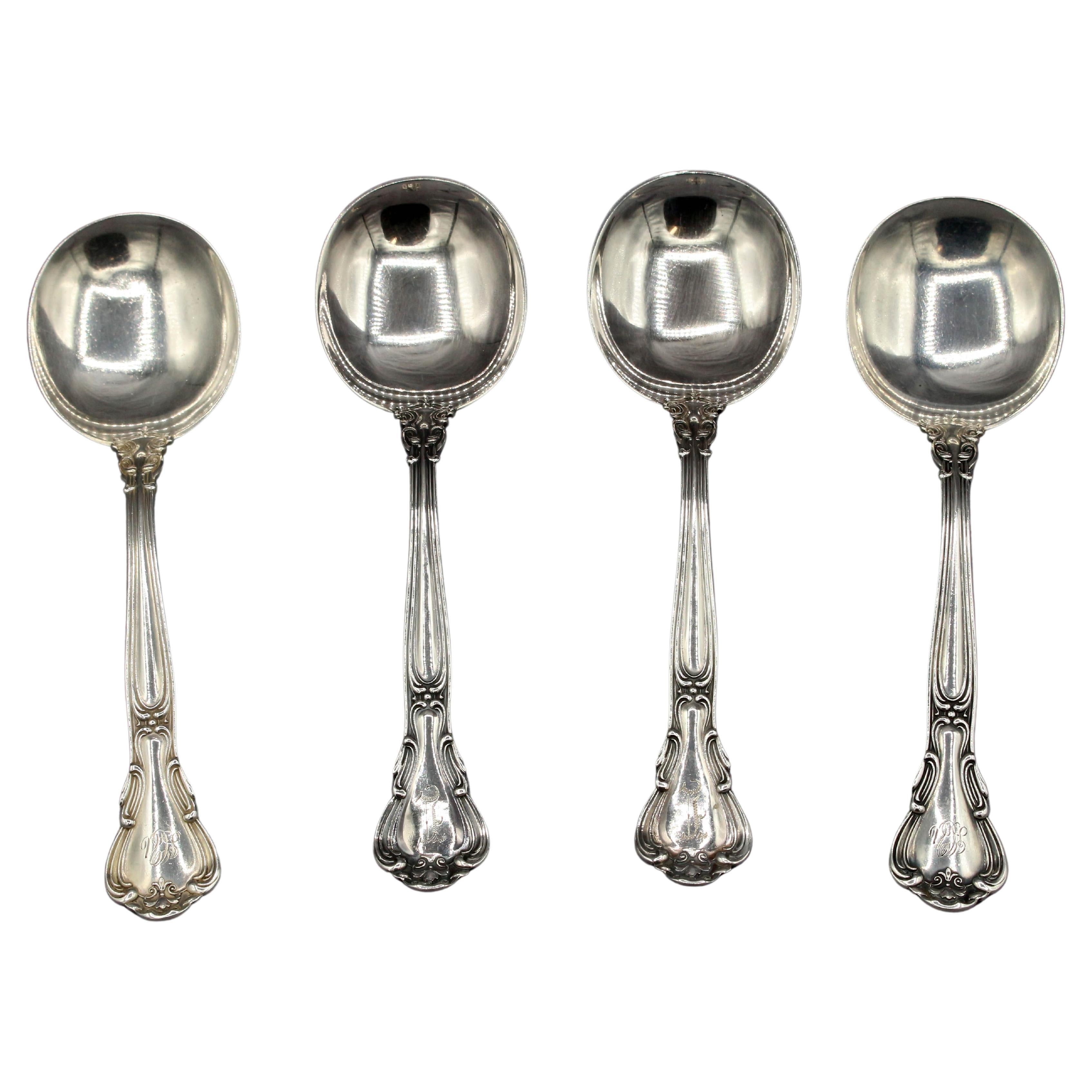 Set of 6 David Andersen Sterling Silver and Enamel Demitasse Spoons ...