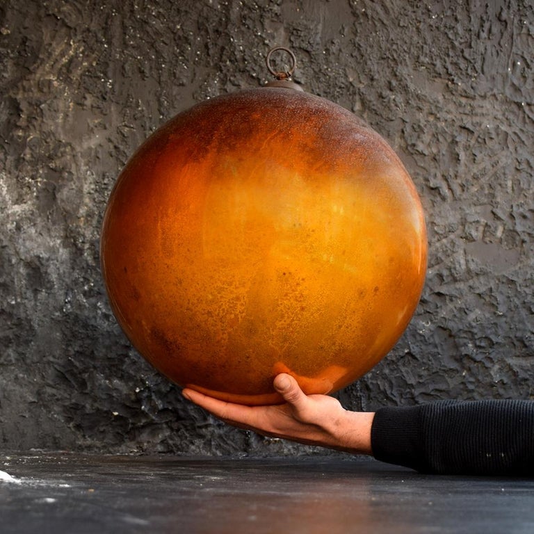 Early 20th Century Shop Display Oversized Witches Ball at 1stDibs