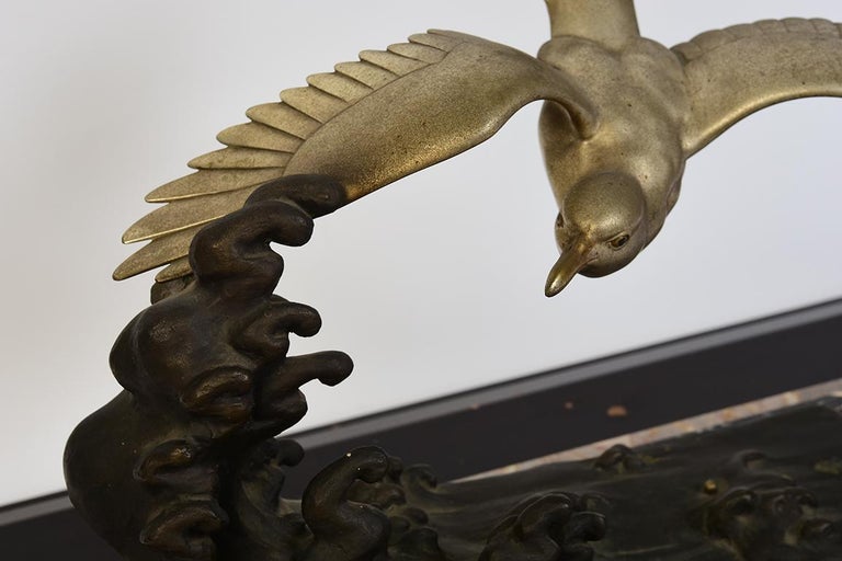 Early 20th Century, Showa, Antique Japanese Bronze Flying Bird For Sale ...