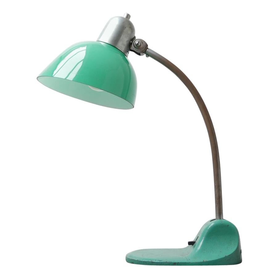 Early 20th Century Steel and Cast Iron Library Desk Lamp at 1stDibs