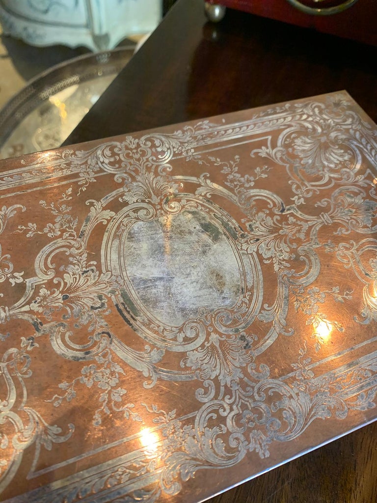 Early 20th Century Silver on Copper Box at 1stDibs