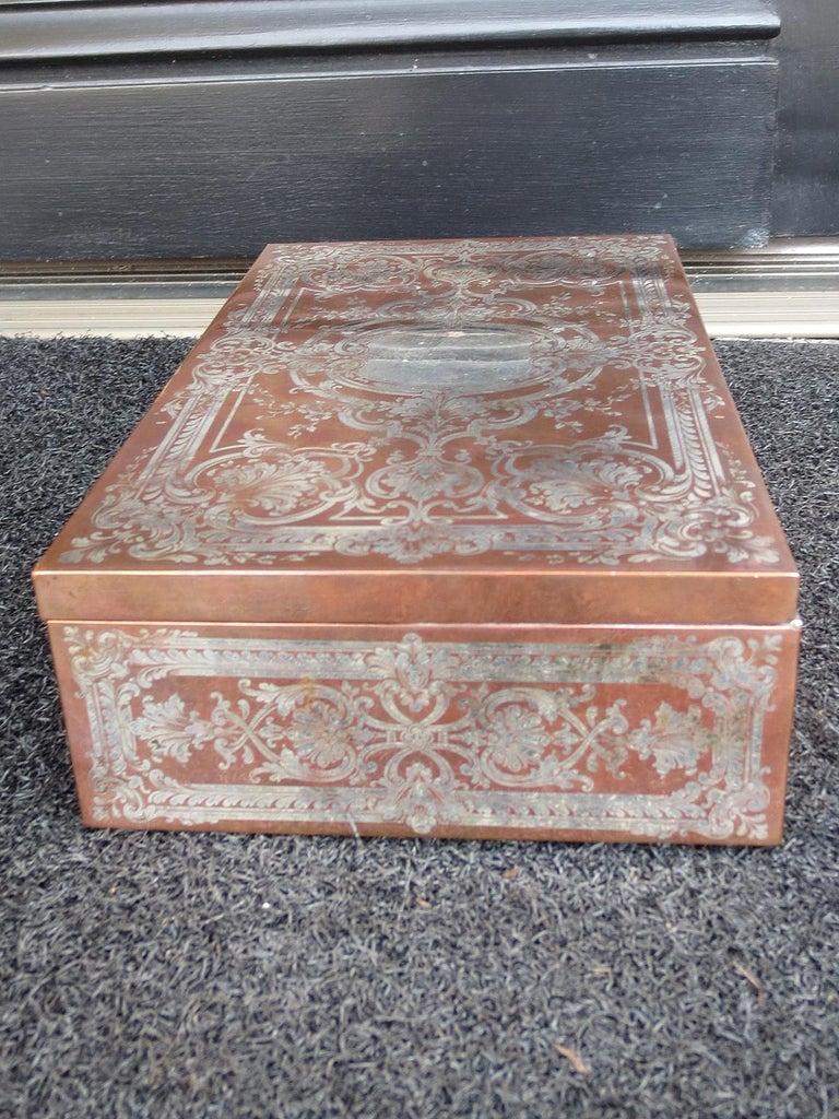 Early 20th Century Silver on Copper Box at 1stDibs