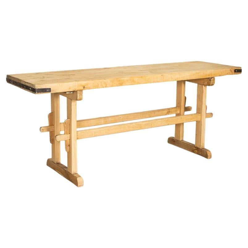 HOLLY HUNT Lark Console Table with Parchment Top and Metal Base at 1stDibs