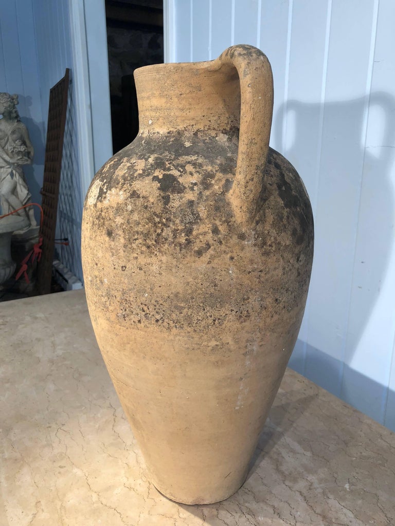 Early 20th Century Spanish Terracotta Handled Amphora at 1stDibs