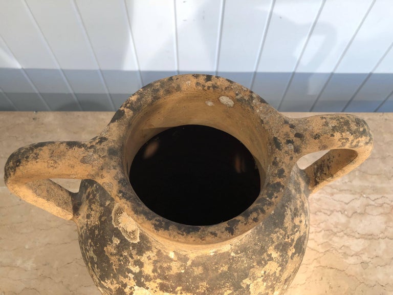 Early 20th Century Spanish Terracotta Handled Amphora at 1stDibs