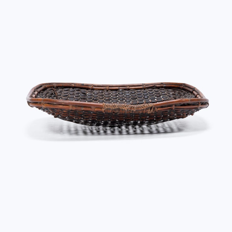 Early 20th Century Square Filipino Field Basket For Sale at 1stDibs