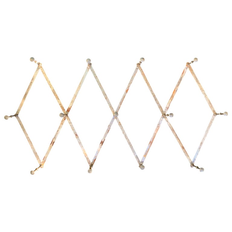 Early 20th Century Steel Accordion Coat Rack at 1stDibs