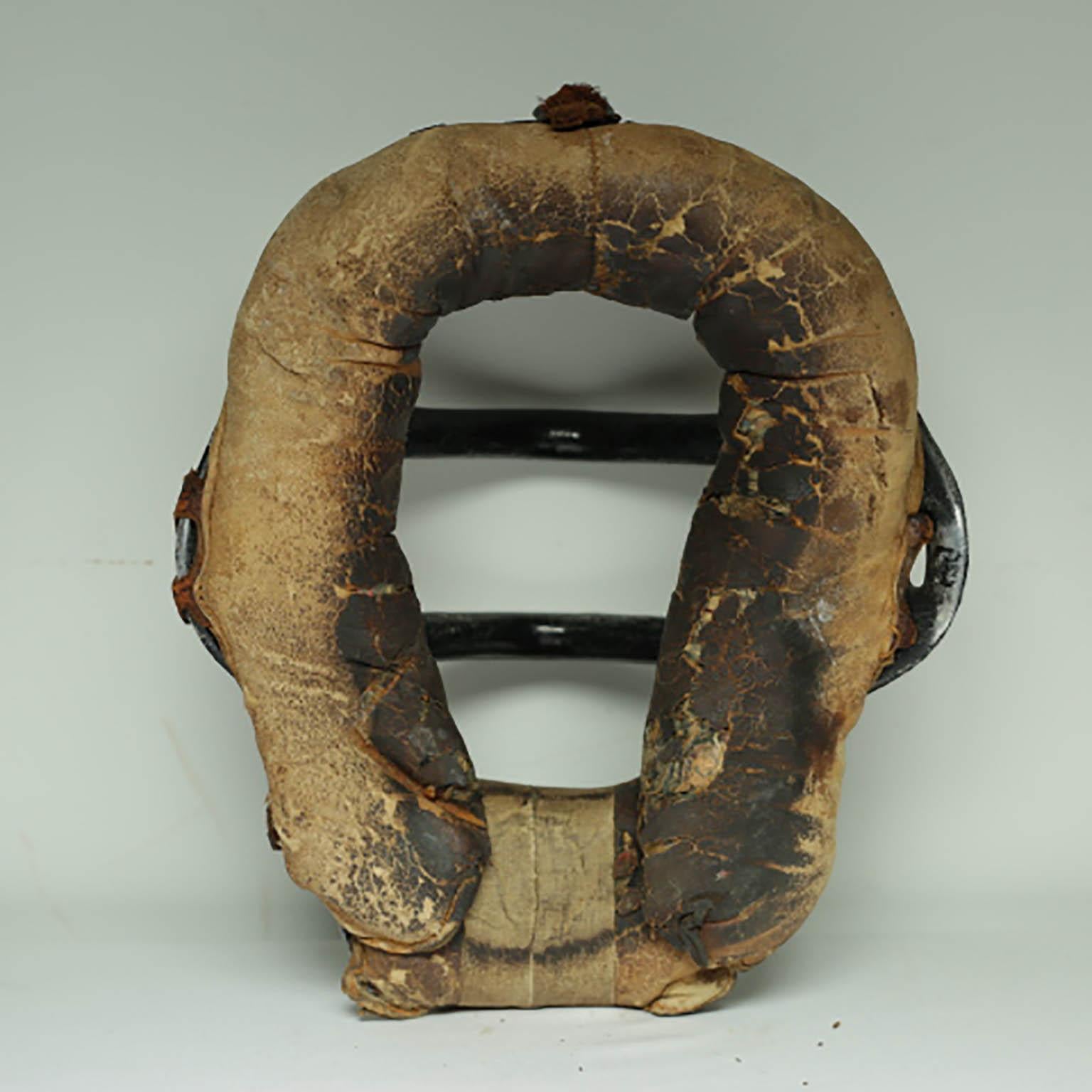Early 20th Century Steel and Leather Catcher's Mask, circa 1940s For ...