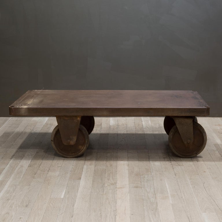 Early 20th Century Steel Factory Rolling Cart, circa 1940 For Sale at ...