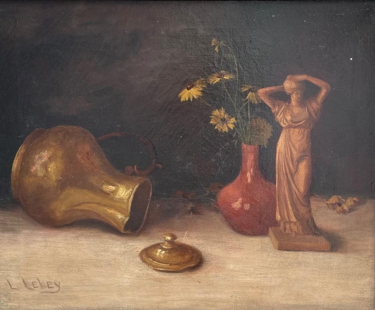 Early 20th Century Still Life Painting Oil on Canvas Signed. For Sale ...