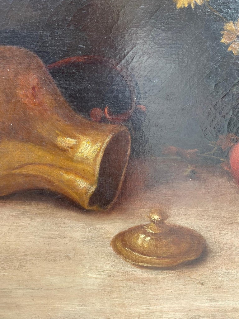 Early 20th Century Still Life Painting Oil on Canvas Signed. For Sale ...
