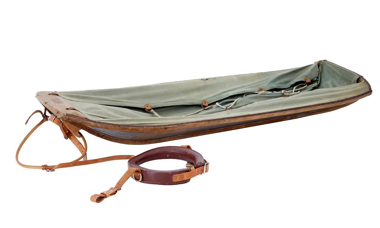 Early 20th Century Swedish Dog Tether and Sled at 1stDibs