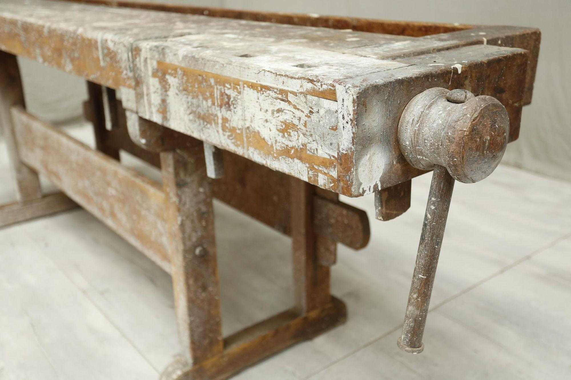 Early 20th Century Swedish Industrial Workbench For Sale at 1stDibs