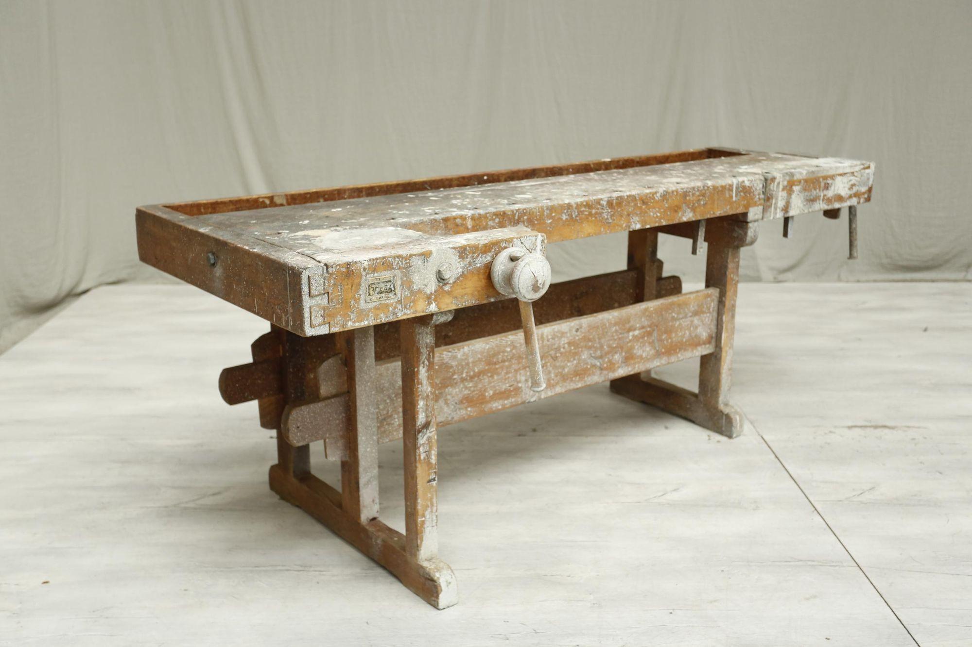Early 20th Century Swedish Industrial Workbench For Sale at 1stDibs