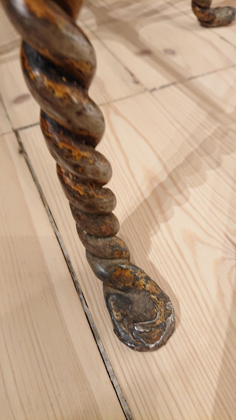 Early 20th Century Swedish Iron Industrial Stool Swedish Antiques For ...