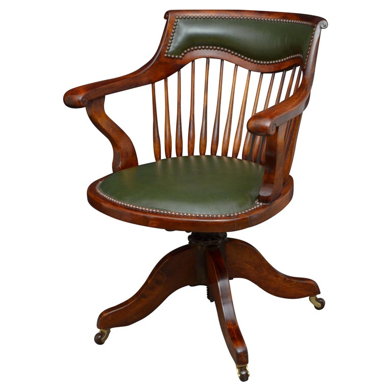 Early 20th Century Swivel Office Chair at 1stDibs