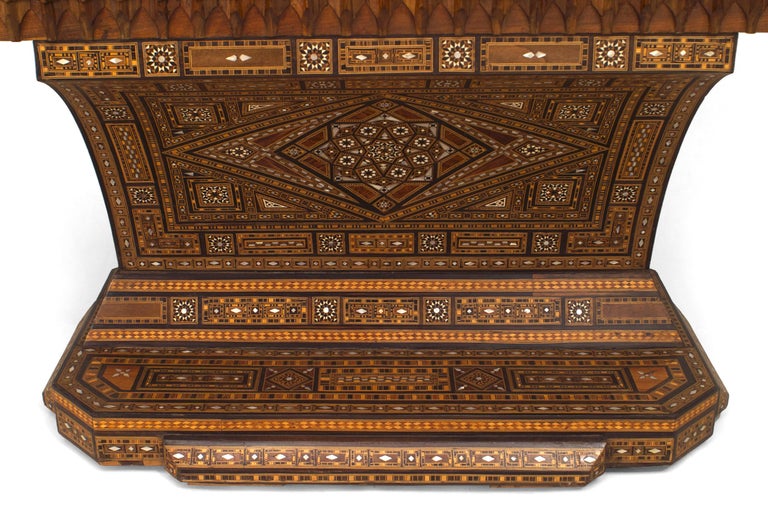 Early 20th Century Syrian Inlaid Teak Center Table For Sale at 1stDibs