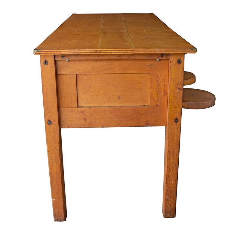 Early 20th Century Tandem Lab Desk at 1stDibs