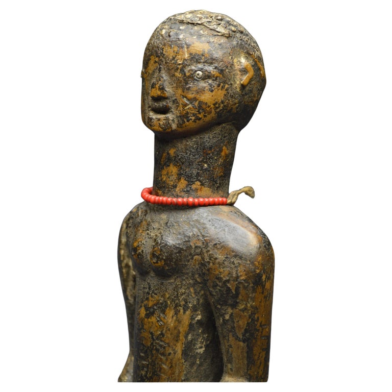Early 20th Century, Tanzania, Nyamwezi culture, Old statuette with deep ...