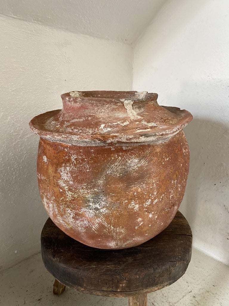 Early 20th Century Terracotta Water Vessel From Mexico For Sale at 1stDibs