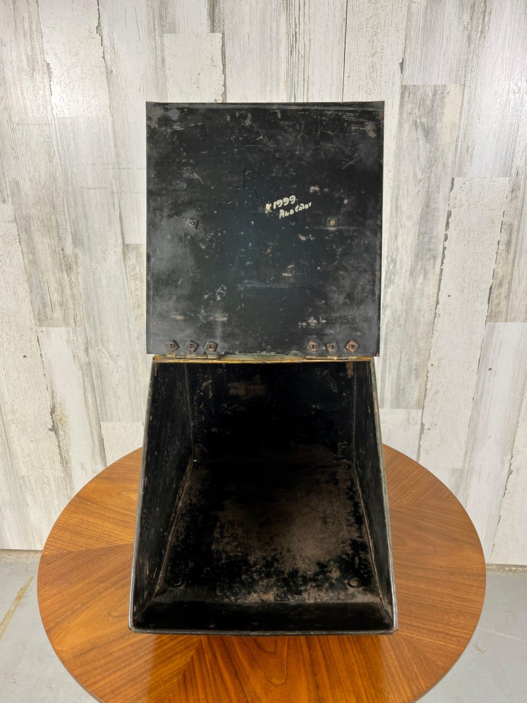 Early 20th Century Tole Painted Coal Box For Sale at 1stDibs