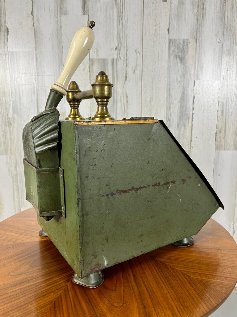 Early 20th Century Tole Painted Coal Box For Sale at 1stDibs
