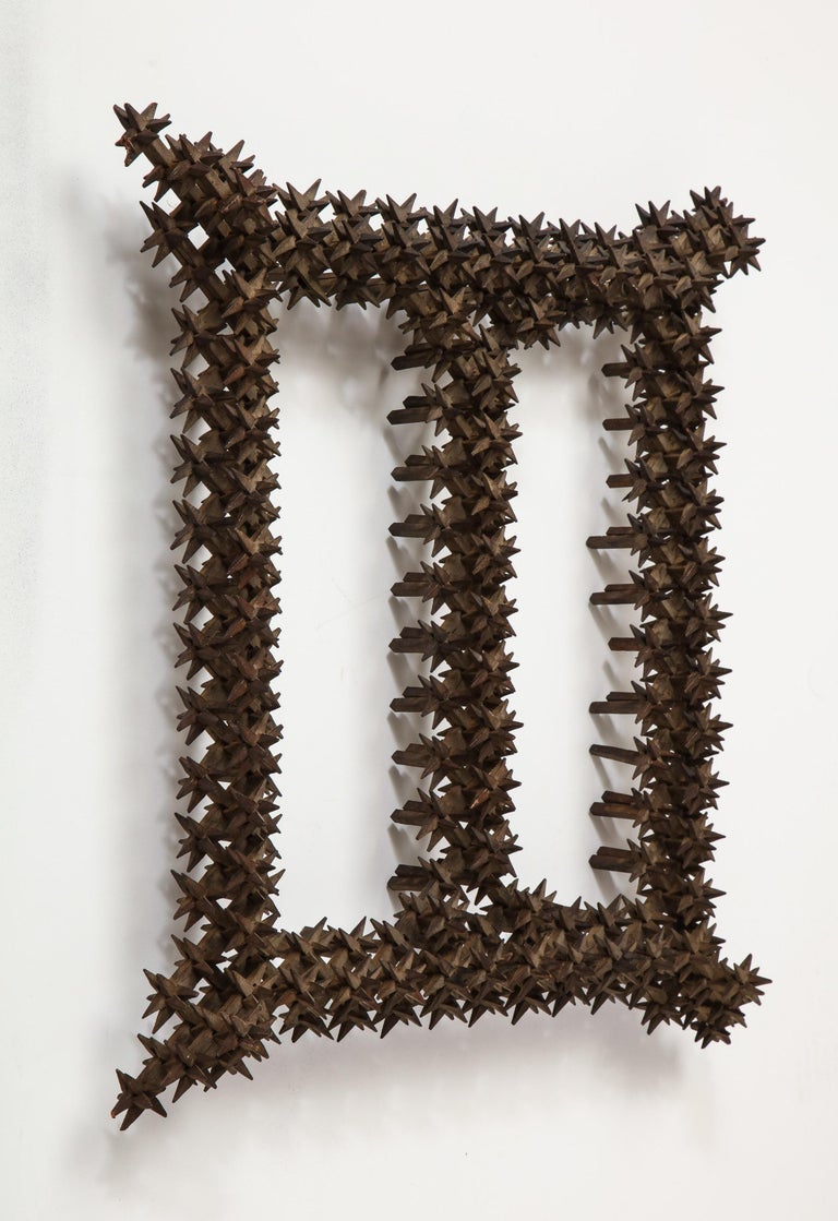 Early 20th Century Tramp Art "Crown of Thorns" Frame For Sale at ...