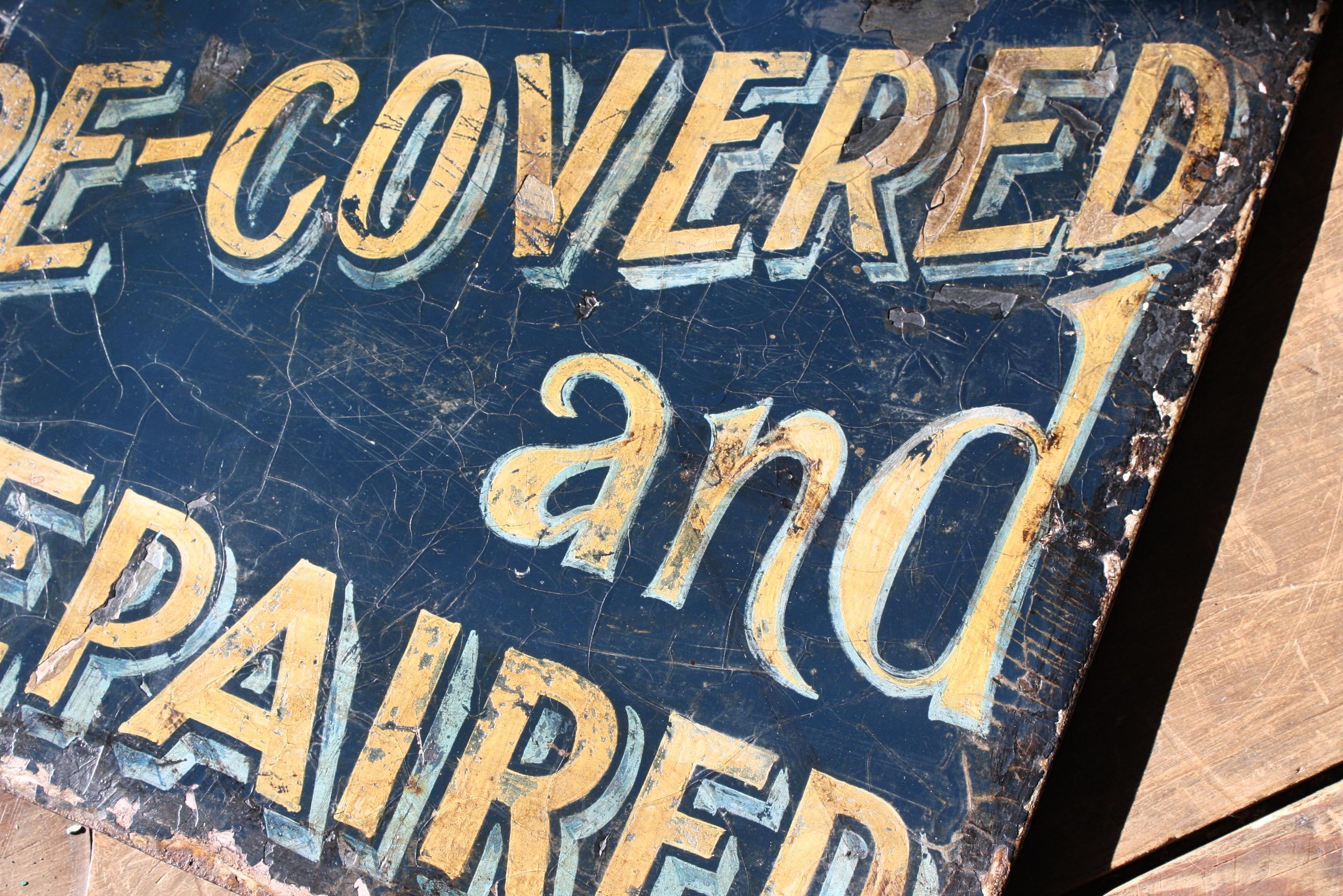 Early 20th Century "Umbrellas Re-Covered and Repaired" Trade Shop Folk ...