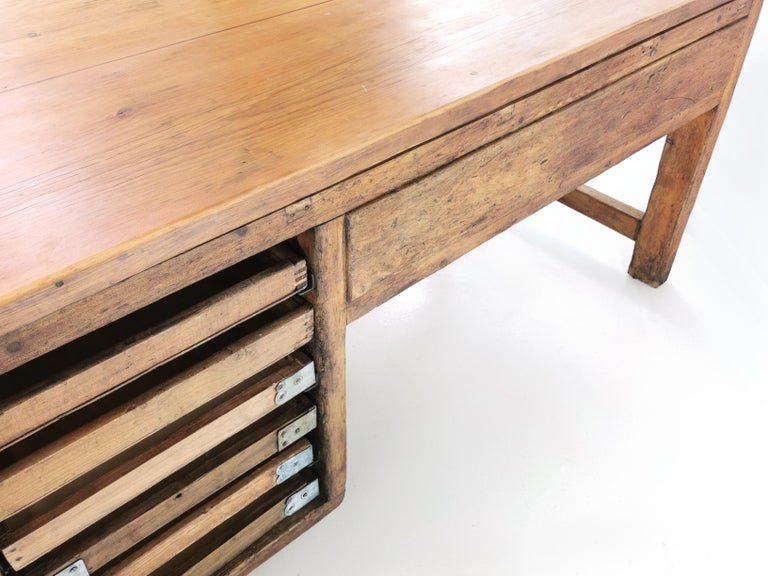 Early 20th Century Vintage Scottish Bakers Bench Work Table For Sale at ...