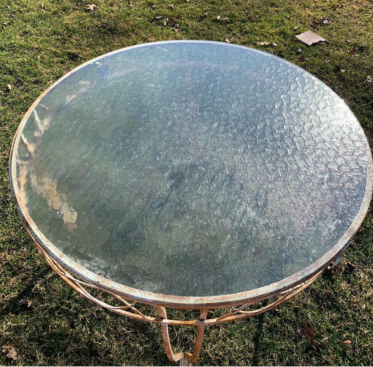 Early 20th Century Vintage Wrought Iron Table For Sale at 1stDibs
