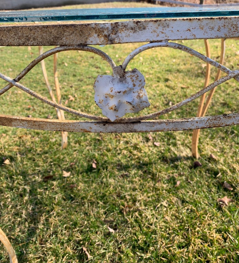 Early 20th Century Vintage Wrought Iron Table For Sale at 1stDibs