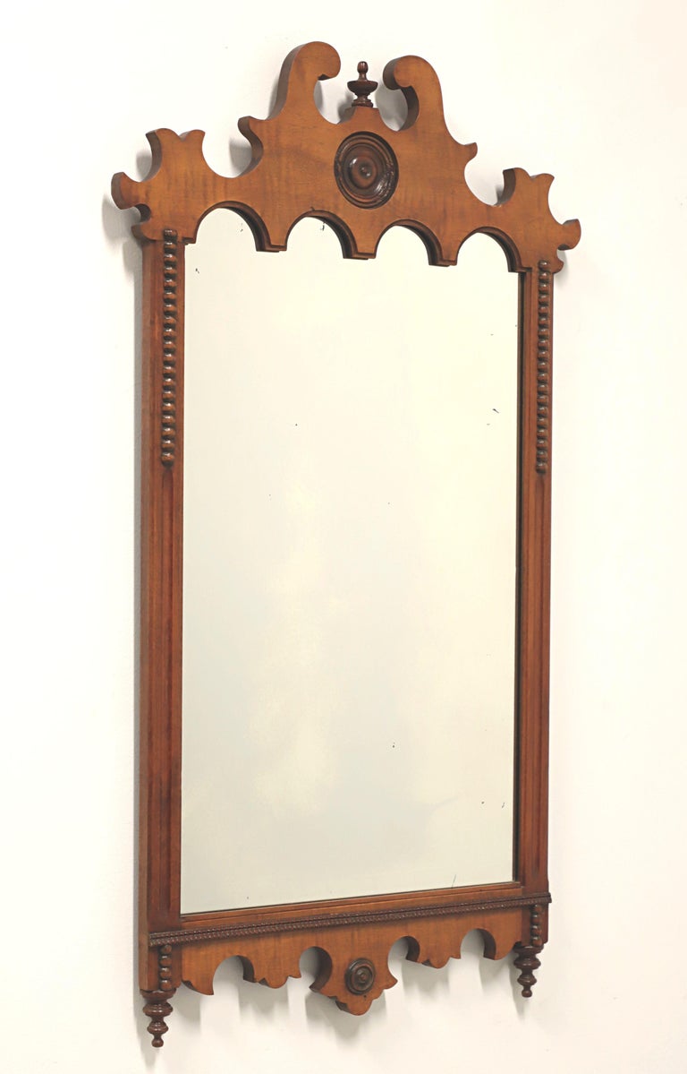 Early 20th Century Walnut Chippendale Style Wall Mirror at 1stDibs