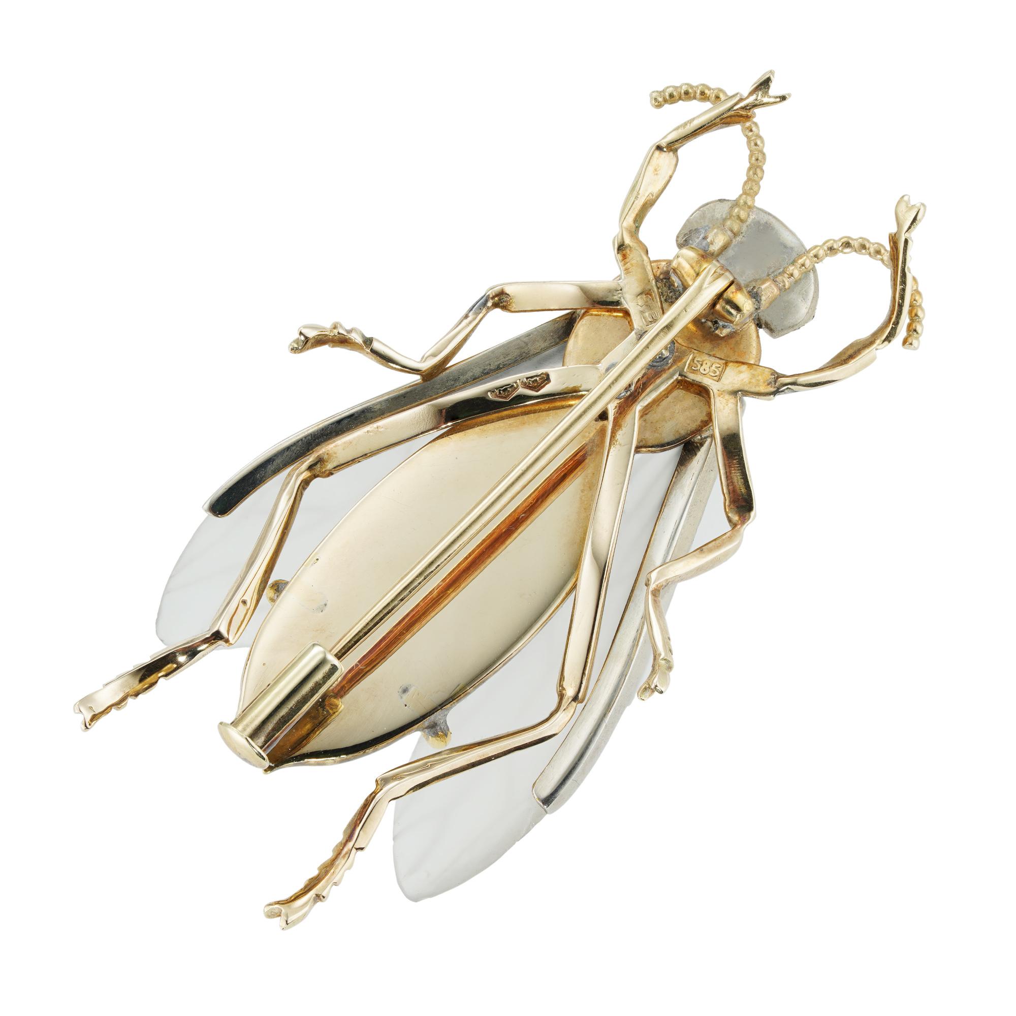 Early 20th Century Wasp Brooch For Sale at 1stDibs | diamond wasp, wasp pin