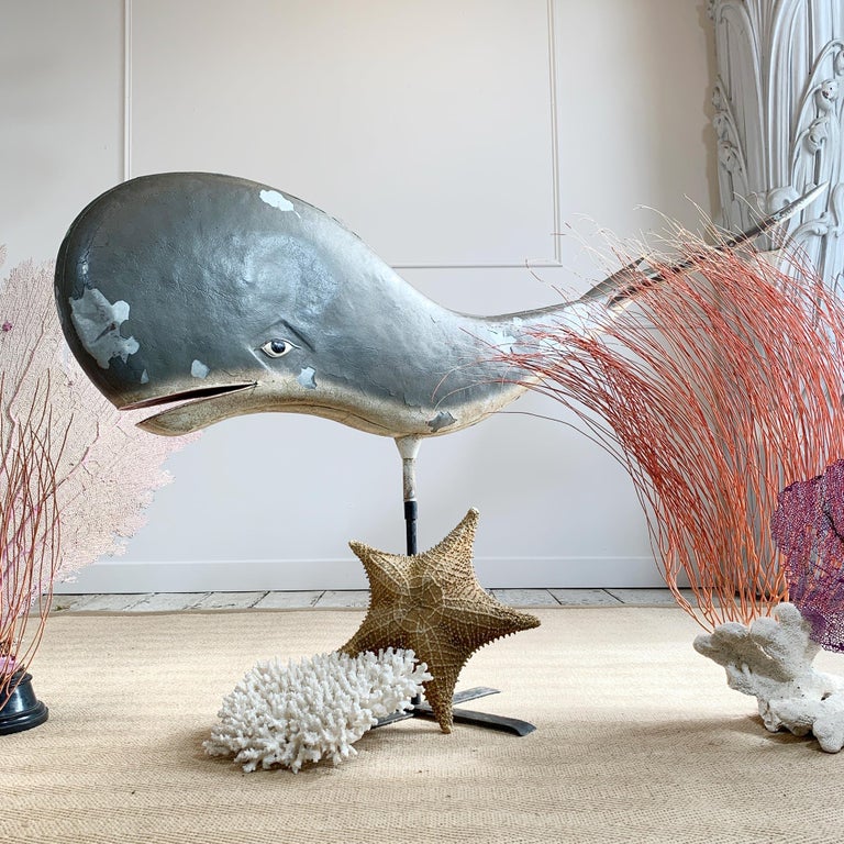 Early 20th Century Whale Shop/Trade Sign For Sale at 1stDibs